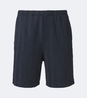 Missoni Zigzag Cotton-blend Bermuda Shorts - Blue