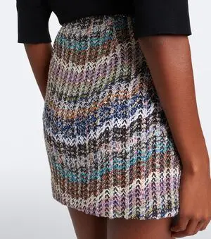 Missoni Knitted Lame Miniskirt