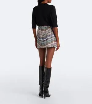Missoni Knitted Lame Miniskirt