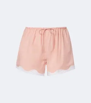 Posse Tabitha Lace-trimmed Shorts - Pink