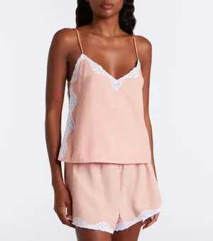 Posse Tabitha Lace-trimmed Shorts