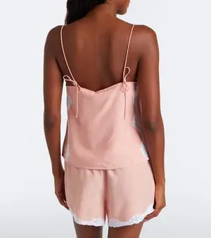 Posse Tabitha Lace-trimmed Shorts