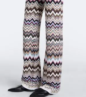 Missoni Zigzag Knitted Wide-leg Pants