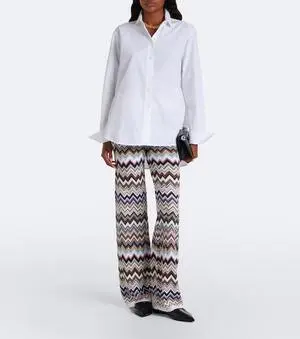 Missoni Zigzag Knitted Wide-leg Pants