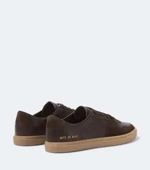 COMMON PROJECTS Bball Duo Suede-trimmed Leather Sneakers