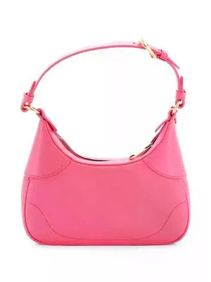 Gucci Aphrodite Zip Shoulder Bag Leather Small Hobo Bag - Pink