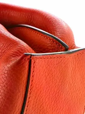 Gucci Bamboo Daily Top Handle Bag Leather Small Satchel - Orange