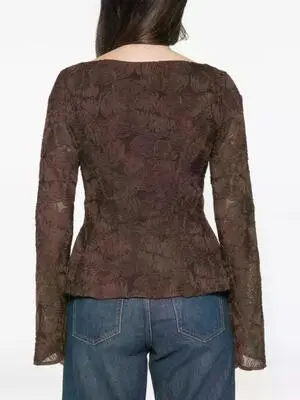 ROTATE BY BIRGER CHRISTENSEN Floral-appliqué Blouse
