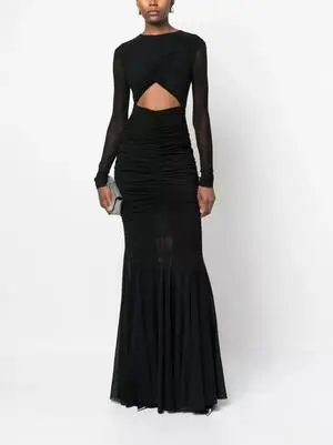 Philosophy Di Lorenzo Serafini Ruched Cut-out Maxi Dress