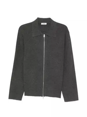 Sandro Zip-up Cardigan - Grey