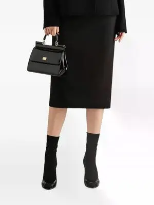Dolce & Gabbana Double Wool Crêpe Skirt