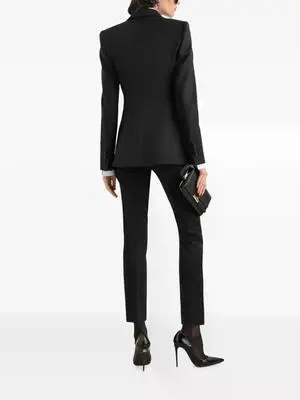 Dolce & Gabbana Turlington Single-breasted Jacket In Bi-stretch Twill - Black