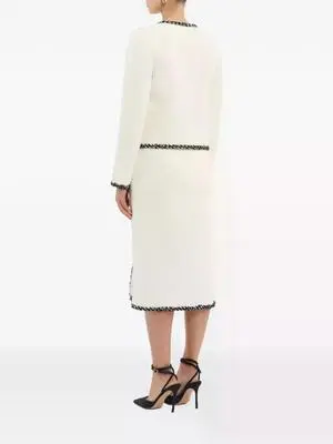 Rebecca Vallance Jacquie Faux-pearl Button Skirt