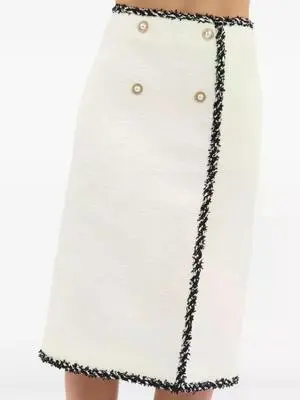 Rebecca Vallance Jacquie Faux-pearl Button Skirt