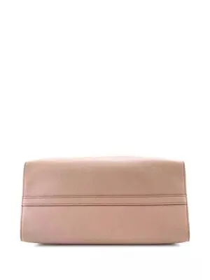 Prada Monochrome Saffiano With City Calf Medium Tote Bag - Neutrals