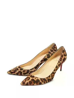 CHRISTIAN LOUBOUTIN Leopard-print Calf-hair Stiletto Pumps