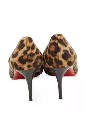 CHRISTIAN LOUBOUTIN Leopard-print Calf-hair Stiletto Pumps