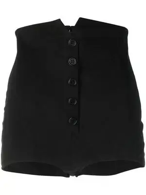 Philosophy Di Lorenzo Serafini High-waisted Mini Shorts - Black
