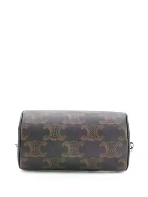 Celine Logo Cylinder Bag Triomphe Coated Canva Crossbody Bag