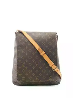 LOUIS VUITTON 2001 Monogram Musette Salsa Long Strap Crossbody Bag - Brown