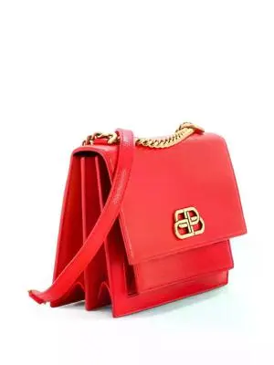 Balenciaga Sharp Shoulder Bag Lizard Embossed Leather Small Crossbody Bag