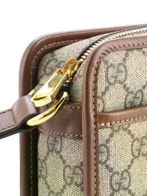 Gucci Interlocking G Patch Camera Bag Gg Coated Canvas Mini Crossbody Bag