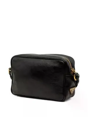 Prada 2013-2026 Glace Calfskin Embossed Logo Camera Bag Crossbody Bag