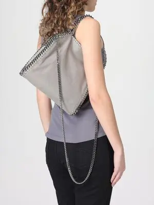 Stella McCartney Falabella Alter Mat Handbag With Chain Trim - Grey