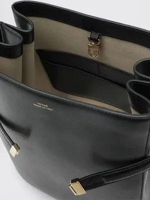 TOTEME Calfskin Bucket Bag With Monogram Logo