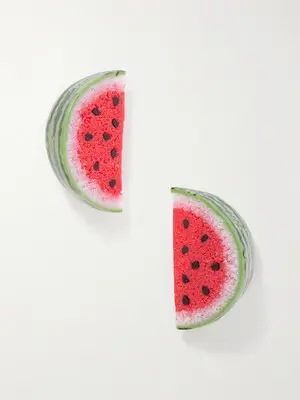 JENNIFER BEHR Watermelon Resin Earrings - Pink