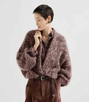 Brunello Cucinelli Mohair Malfilé Cardigan