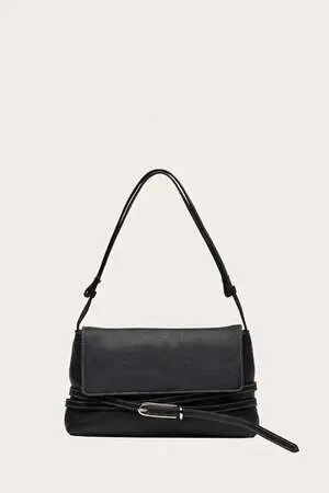 LIFFNER Belted Shoulder Bag Black