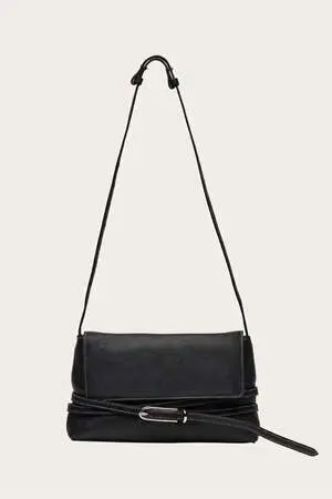 LIFFNER Belted Shoulder Bag Black