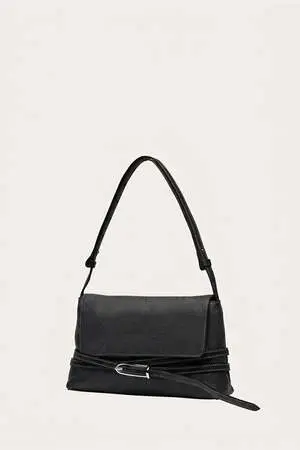 LIFFNER Belted Shoulder Bag Black