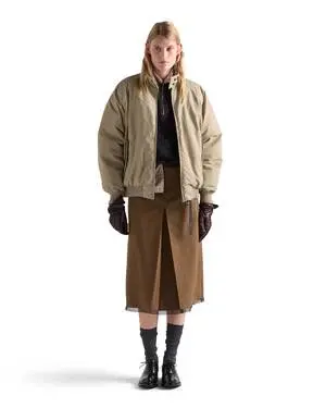 Prada Technical Poplin Down Jacket