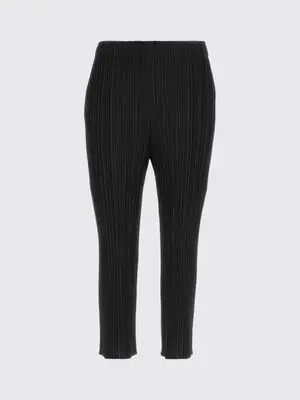 Issey Miyake Slim Fit Cropped Pleated Pants