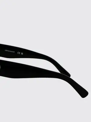 Longchamp Oversized Cat-eye Sunglasses In Acetate With Metallic Logo