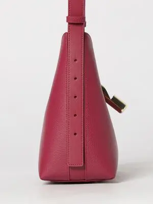 Furla Goccia Grained Shoulder Bag With Snap Closure - Leather