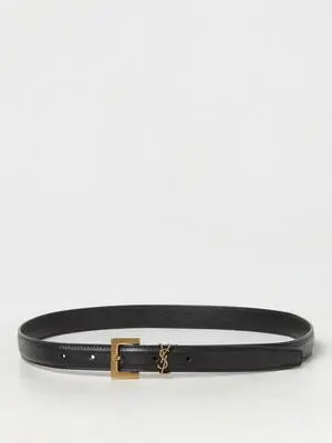 Saint Laurent Saint Laurent Leather Belt Black
