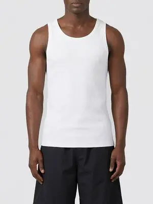 THOM KROM Basic Cotton And Linen Tank Top - White