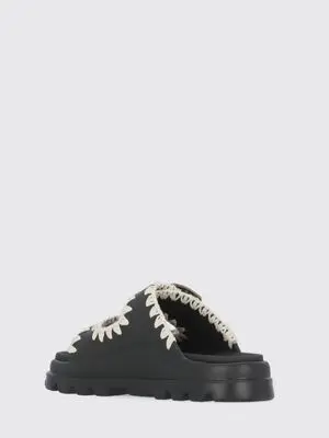 Mou Eva Sandals With Contrast Stitching
