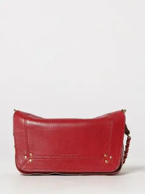 Jérôme Dreyfuss Bobi Grained Leather Crossbody Bag With Removable Chain Strap - Red