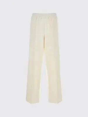 JIL SANDER Cotton Blend Stretch Wide Leg Trousers