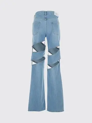 Coperni Spiral Denim Jeans - Gnawed Blue
