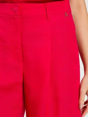 TWINSET Linen Blend Tailored Shorts