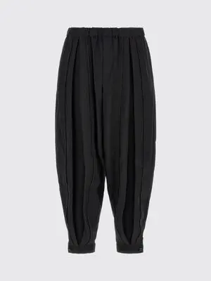 Comme Des Garçons Wide-leg Jersey Trousers With Elasticated Cuffs