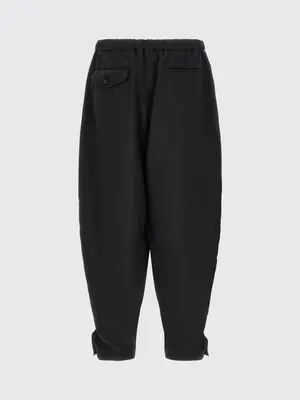 Comme Des Garçons Wide-leg Jersey Trousers With Elasticated Cuffs