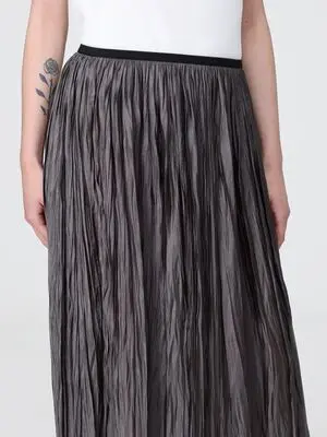 ROBERTO COLLINA Crepe Pleated Midi Skirt