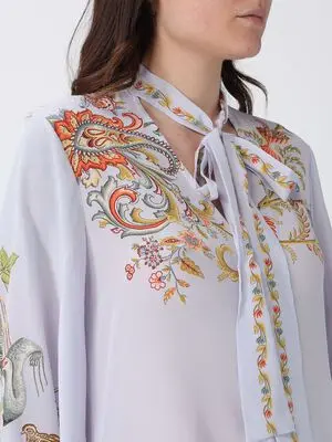 Etro Silk Kaftan Dress With Paisley Print