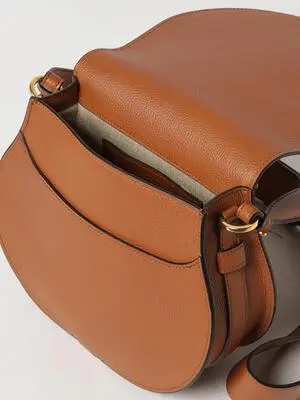 Chloé Marcie Grained Calfskin Mini Crossbody Bag - Earth